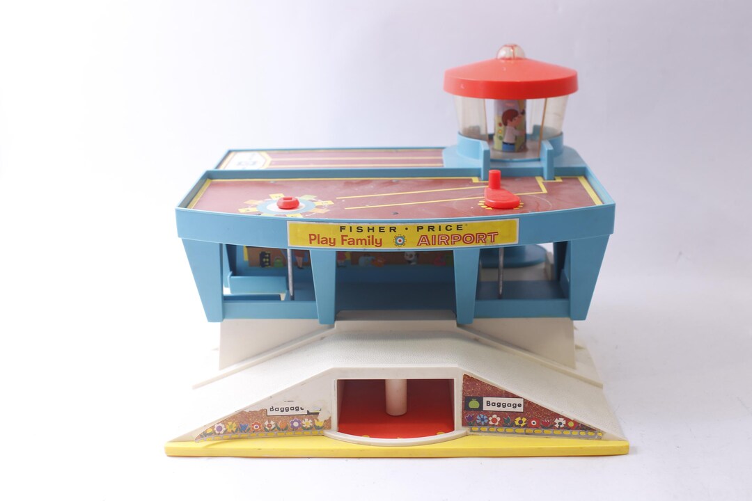 Fisher-price, Play Family, Airport, 1972, Toy Building, 996, Little ...