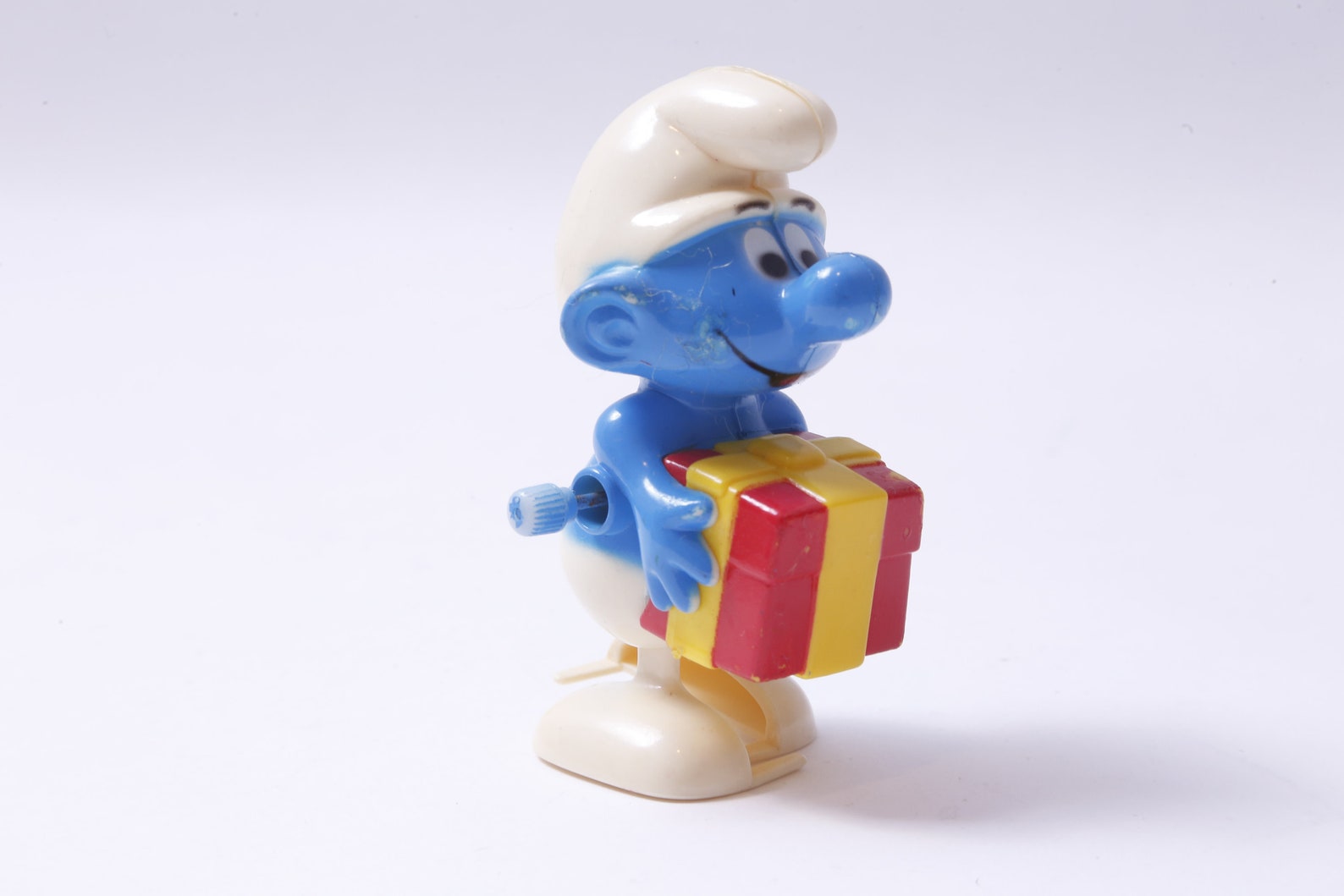 Smurf With Present Clockwork Toy Walking Figure 3 - Etsy