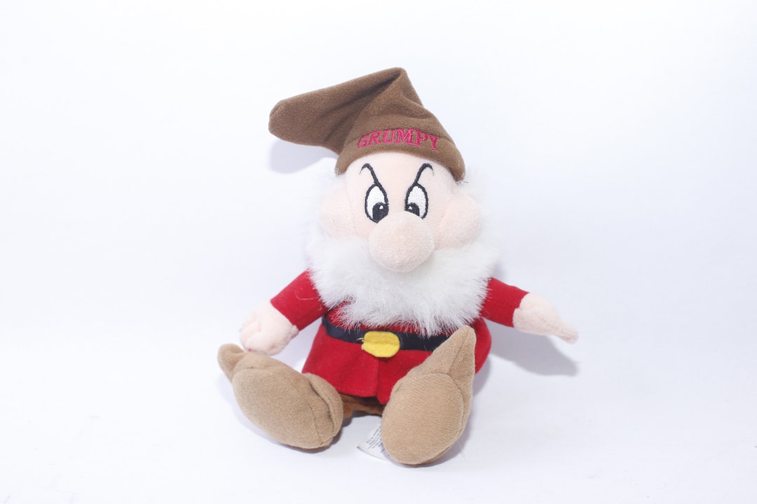 Grumpy Dwarf, Plush, Snow White and the Seven Dwarfs, Disney, Soft Toy ...
