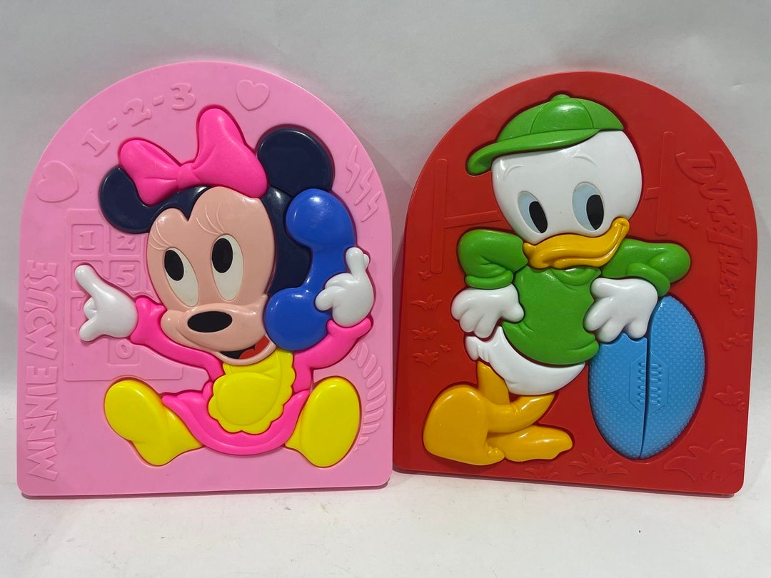 Vintage Disney Shape Tray Plastic Puzzles Duck Tales Minnie - Etsy