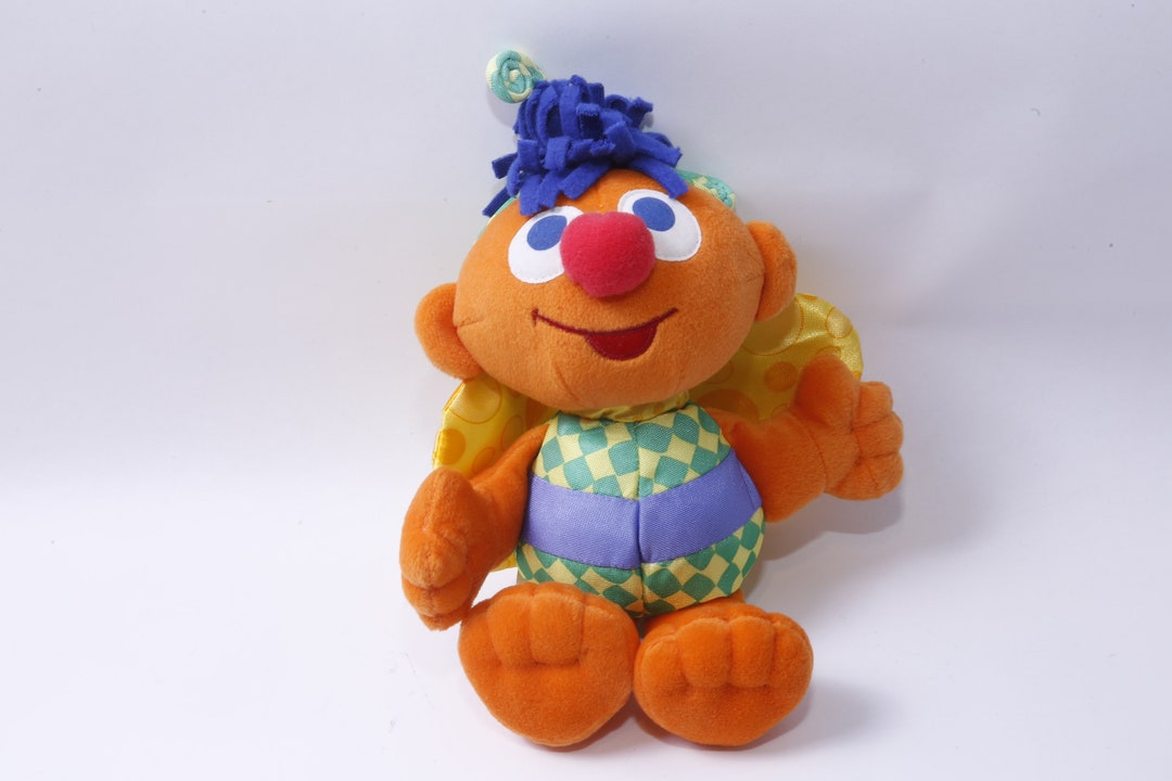 Sesame Street, Ernie, Muppet, Butterfly, Yellow Wings, Doll, 9", Figure ...