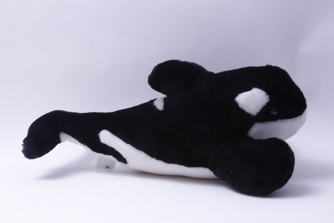 Sea World, Shamu, Killer Whale, Black White, Plush, Soft, Toy Figure 10 ...