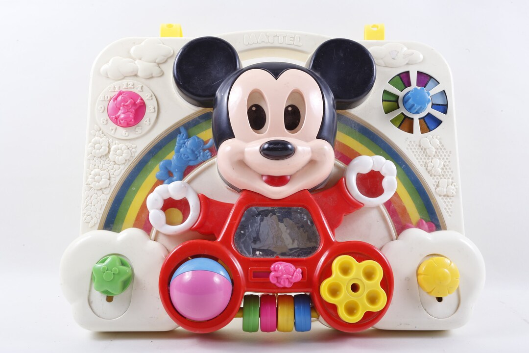 Mattel Mickey Mouse Busy Box Toddler Toy Fine Motor Skills Baby Toy ...