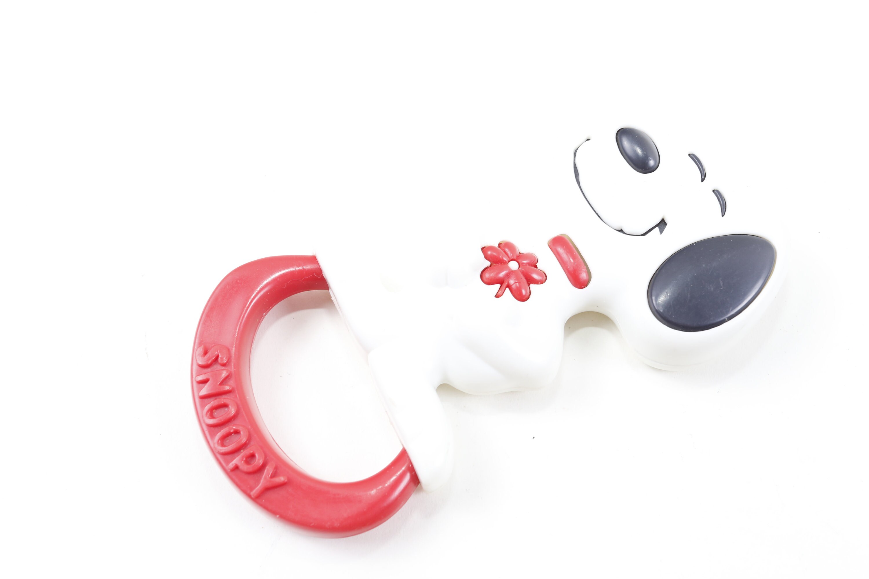 Vintage Peanuts Snoopy Baby Rattle Plastic Toy White Dog Puppy | Etsy