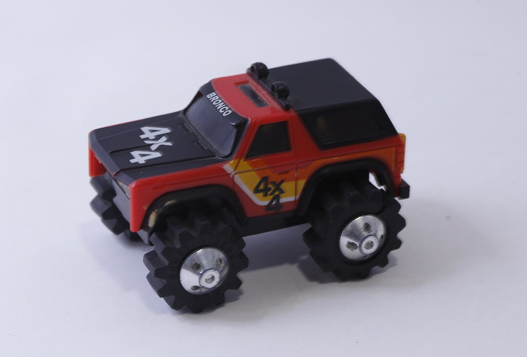 Schaper Stomper, Ford Bromco, Red-black 4x4 Truck, Diecast Car, Toy ...