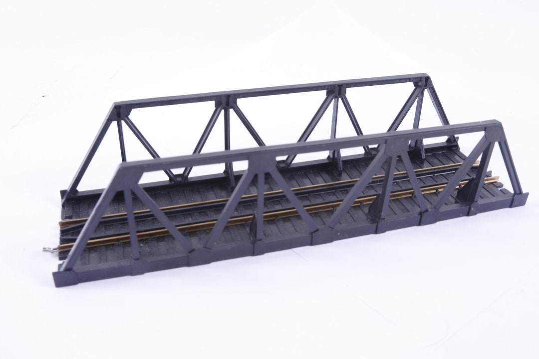 Railway Bridge Scale Model Black Railroad Modeling Interior - Etsy
