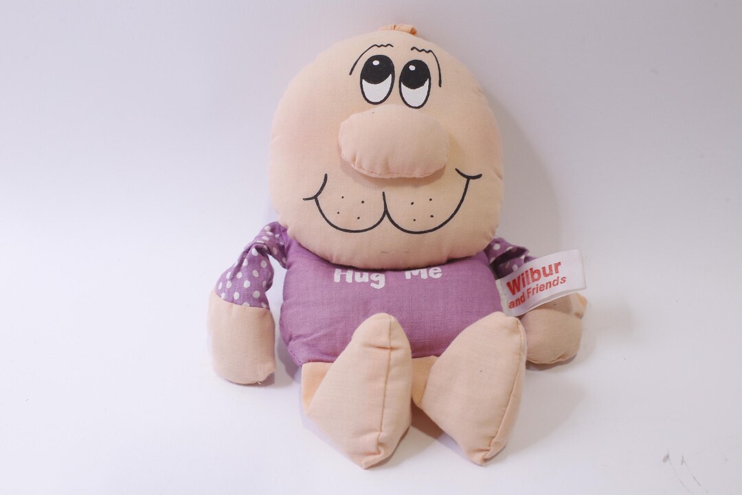 Wilbur and Friends, 80s Hug Me, Plush, Purple, Soft Doll, Collectible ...