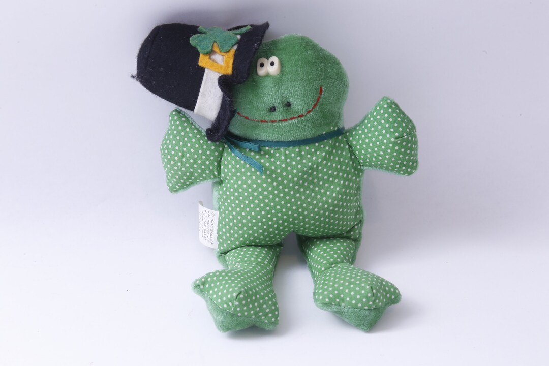 Graphics, 1985, Mistletoad, Frog, St Patrick's Day, Green, Dotted, Soft ...
