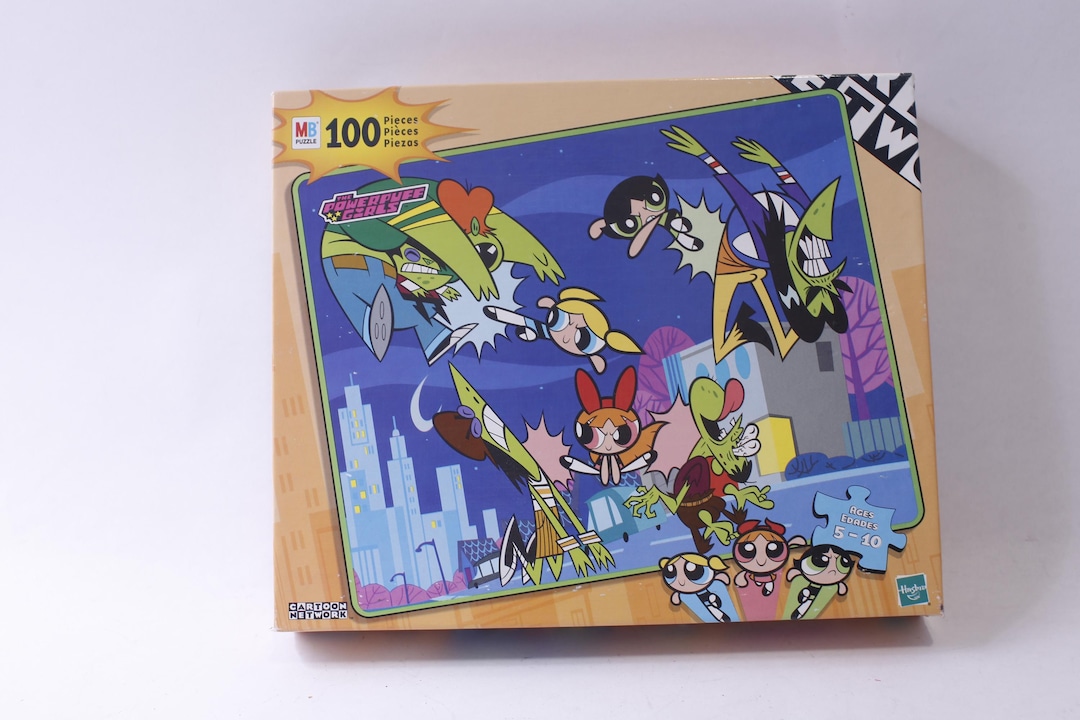 The Powerpuff Girls, Jigsaw Puzzle, 100 Pieces, Milton Bradley, Hasbro ...