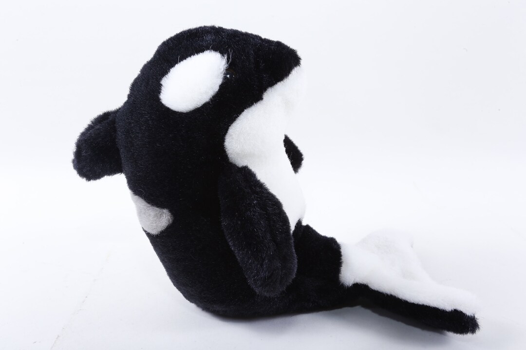 Plush Stuffed Shamu Killer Whale Sitting Sea World Vintage 1980s Large ...