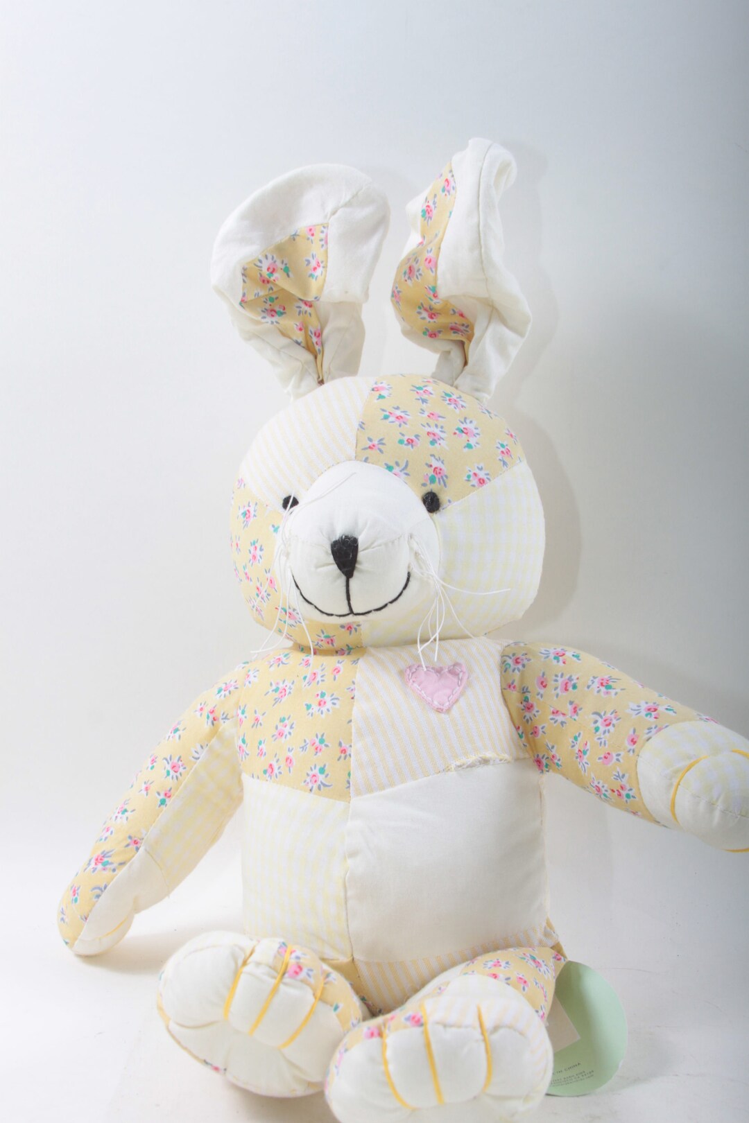 Pottery Barn Kids, Yellow Quilt Easter Bunny, Rag Doll, Soft, Stuffed ...
