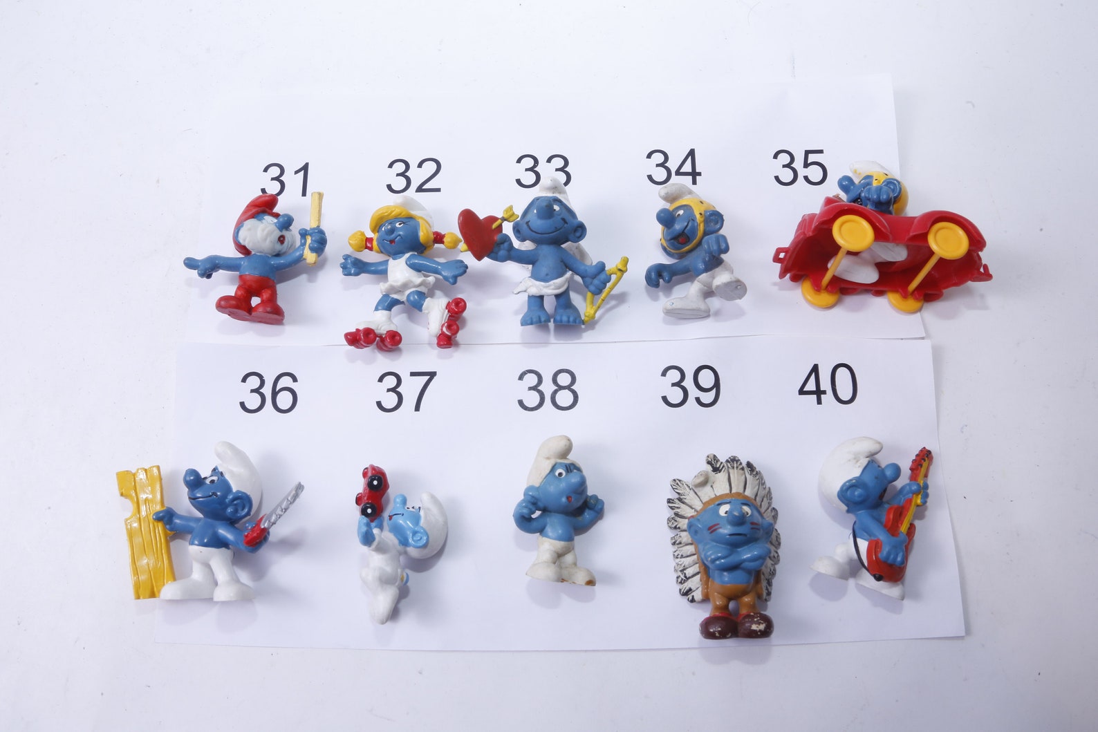 PICK YOUR OWN 1 Vintage 80s Smurfs Pvc Figures Toy Lot Cake | Etsy