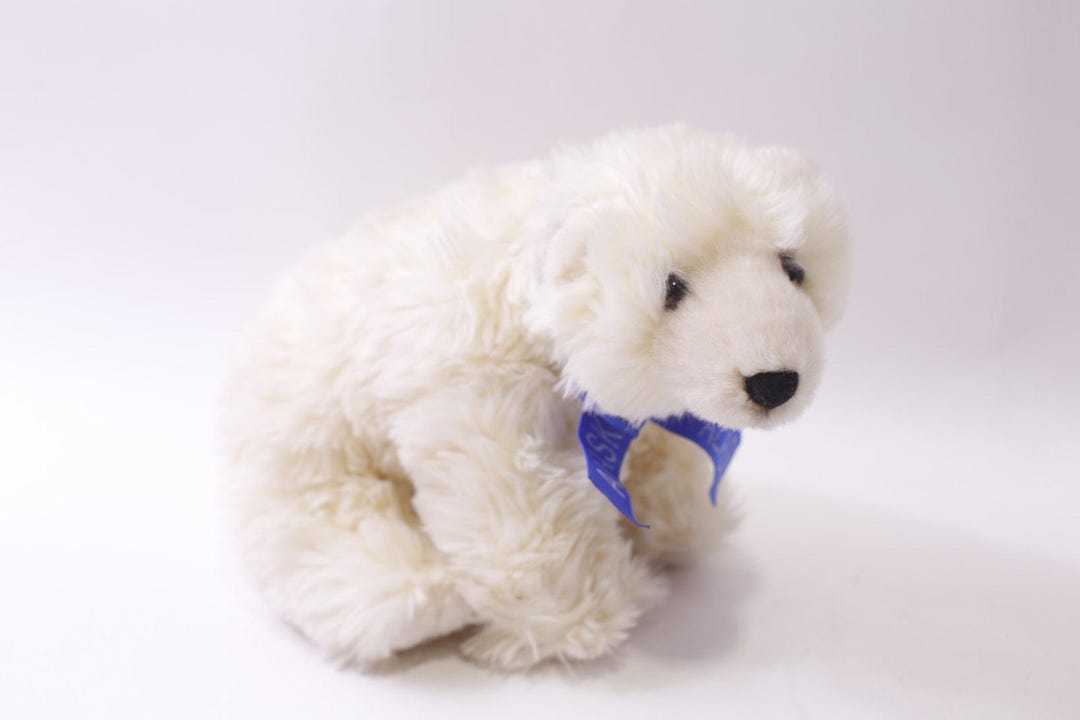 Polar Bear, Plush, Shops on Board, White, Stuffed Animal, Soft Toy ...