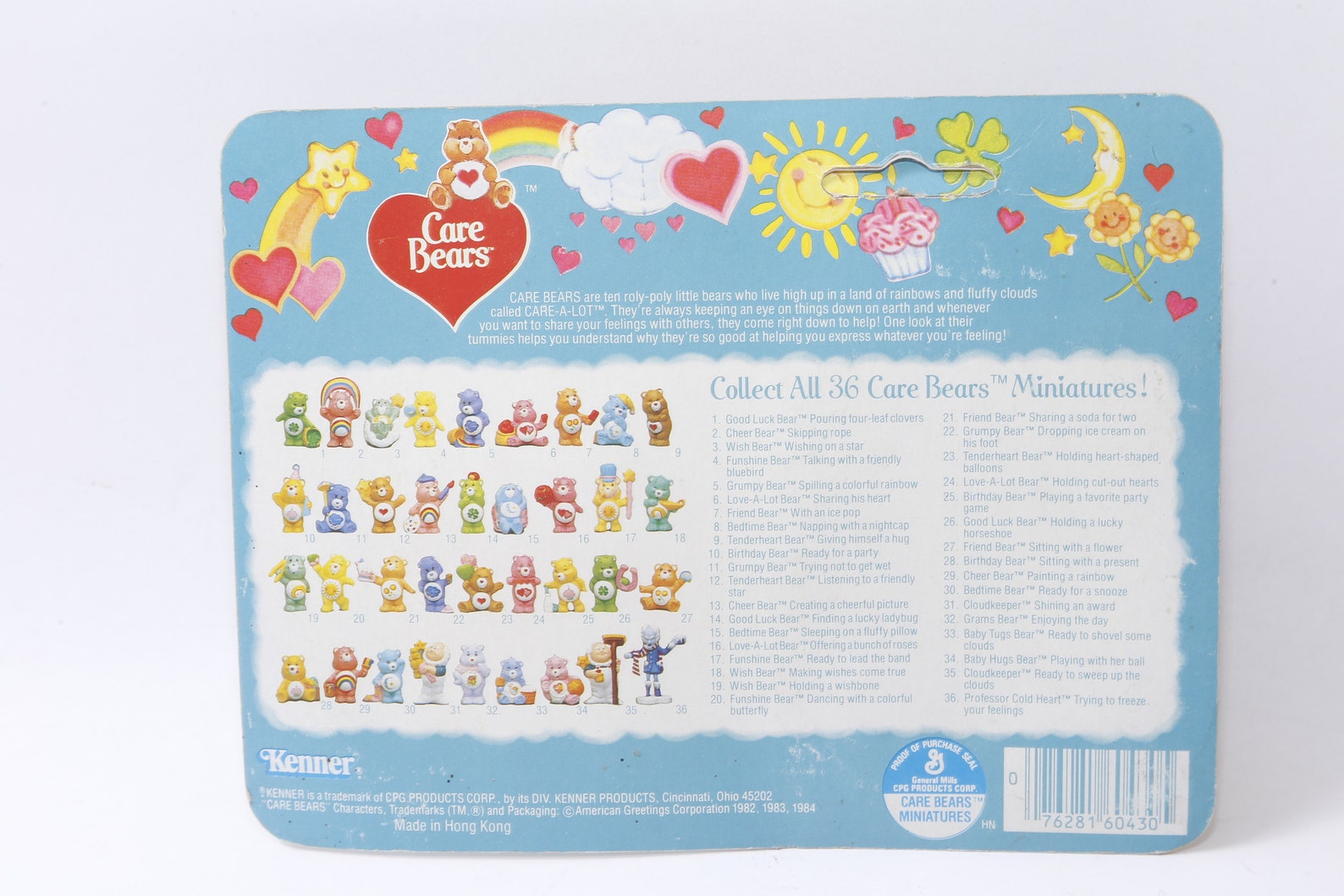 Kenner Care Bears Miniatures Professor Cold Heart Freeze - Etsy