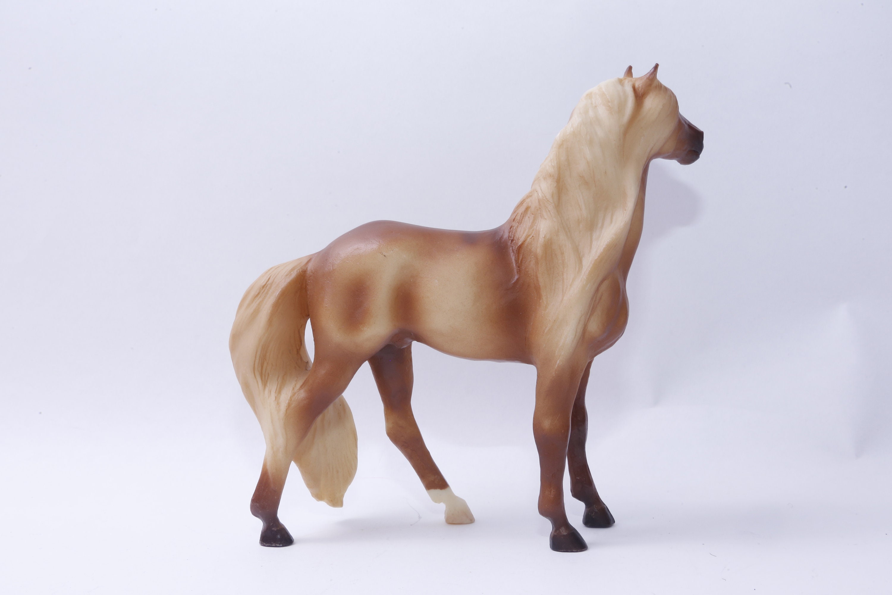 Breyer Horse Light Brown Toy Figure Long Tail Standing | Etsy
