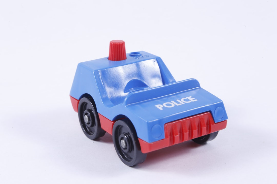 Fisher-price, Little People, Toy, Police Car, Blue Red, Vehicle ...