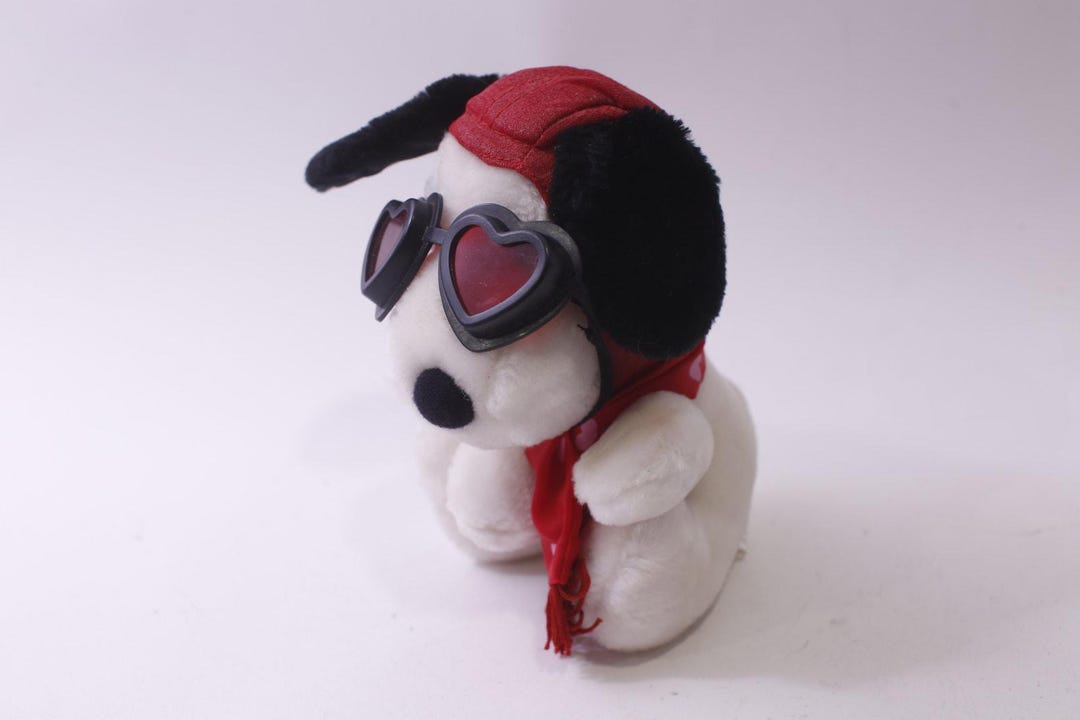 Snoopy, Red Baron, Plush, Heart Goggles, Valentine's Day, Gift Idea ...