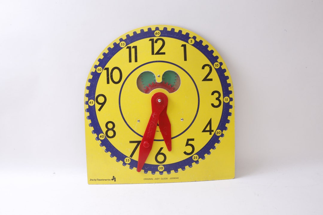 Judy Clock, Instructo, Yellow, Movable Hands, Learning, Activity, Toy ...