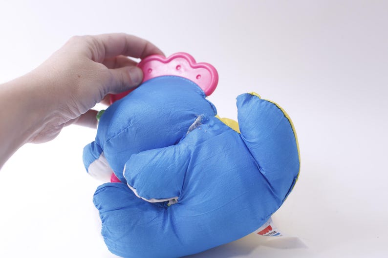 Fisher-price Puffalumps, Baby Dinosaur, Soft Toy, Blue-yellow, Bright ...