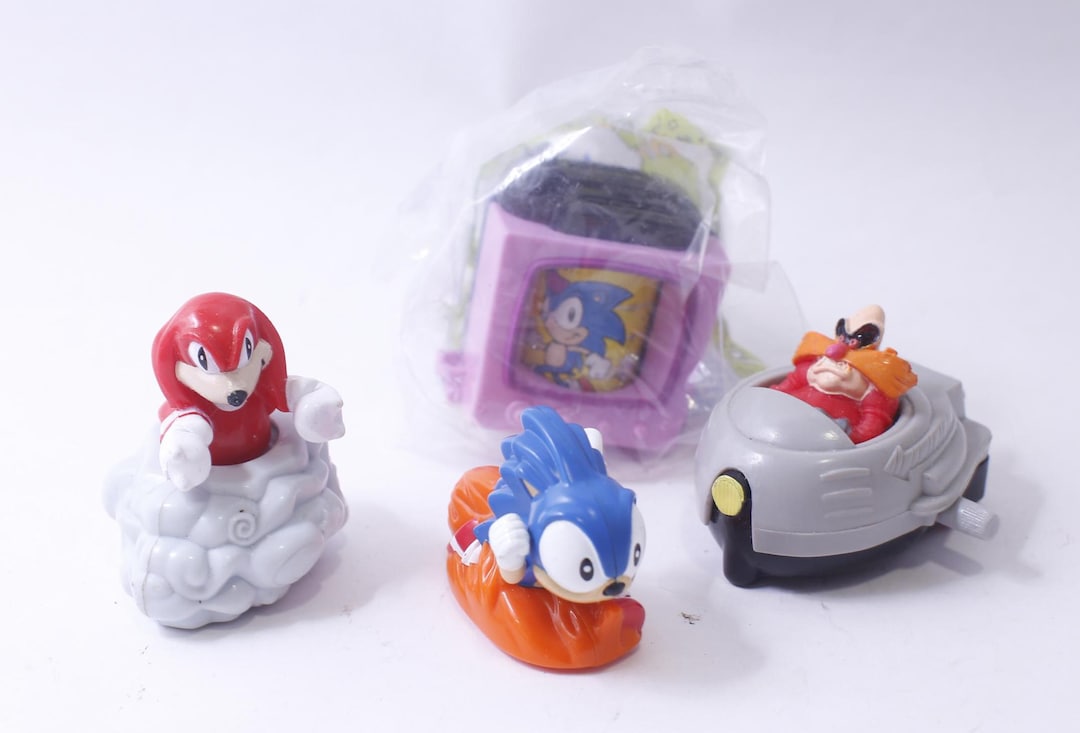 Mcdonald's Happy Meal, Sonic the Hedgehog, Set of 4, 1990s, SEGA ...