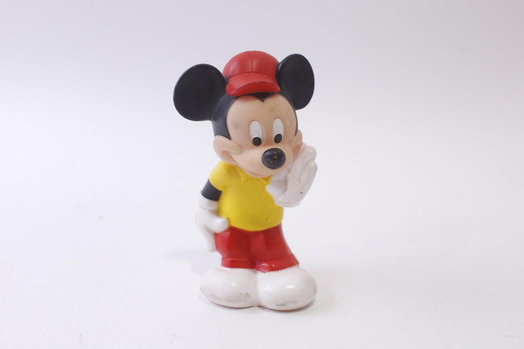 Play School, Disney, Mickey Mouse, Squeaky Toy, PVC Figure, Vintage ...