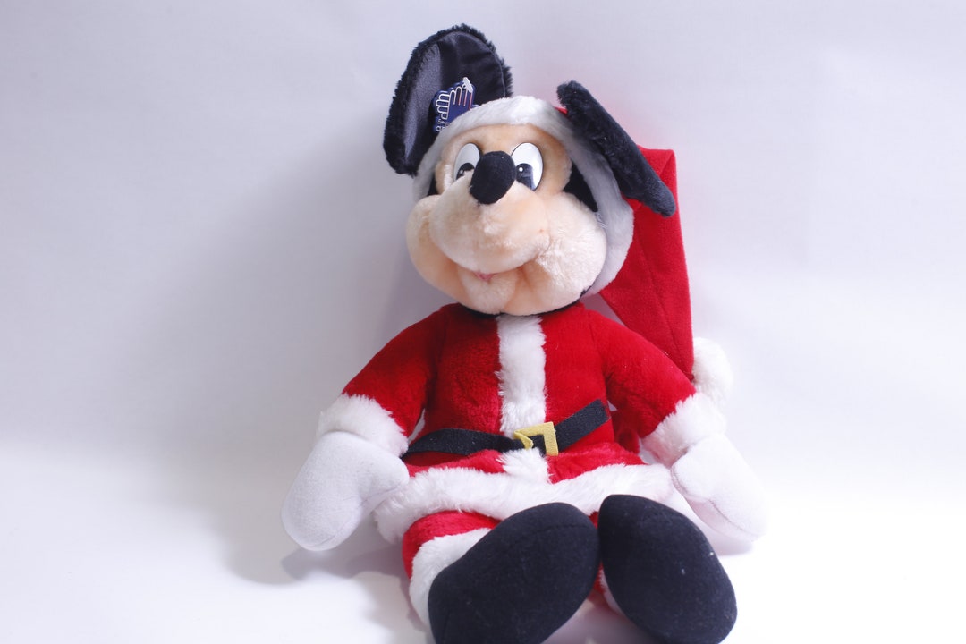Santa Claus Mickey Mouse, Plush, Applause, Red White Costume, Christmas ...