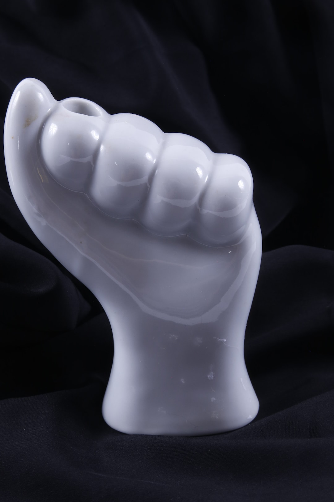 Fist, Hand, Pen Pencil Holder, Bud Vase White, Desk Figure, Castle Ent ...