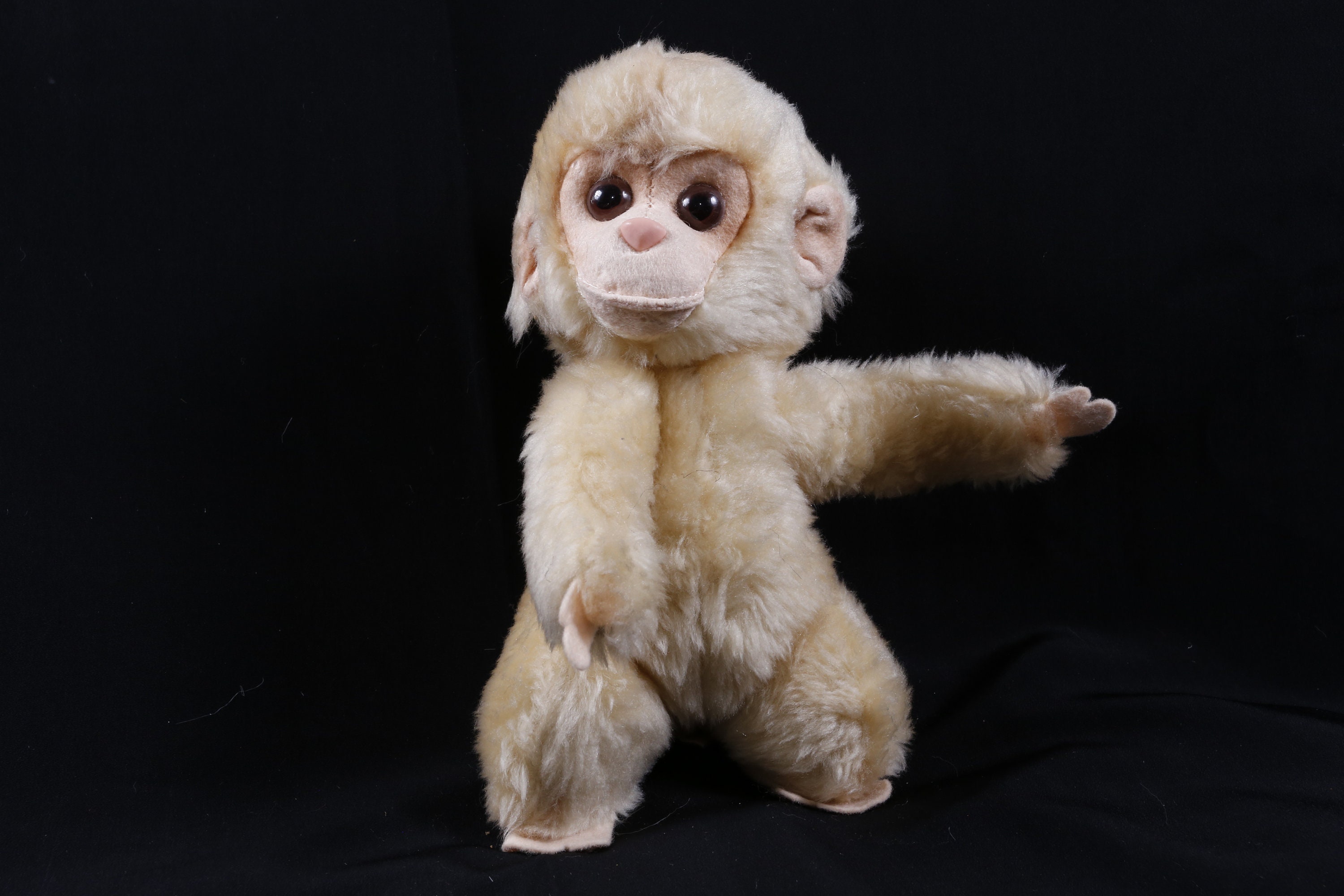 Monkey Brown Face Prototype Doll Vintage Topper Sample Rare Plush White ...