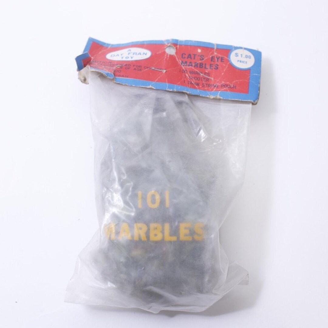 1940S, A Day Fran, Toy, Cats, Eye Marbles, Still in Bag, 250416-WH 195 ...