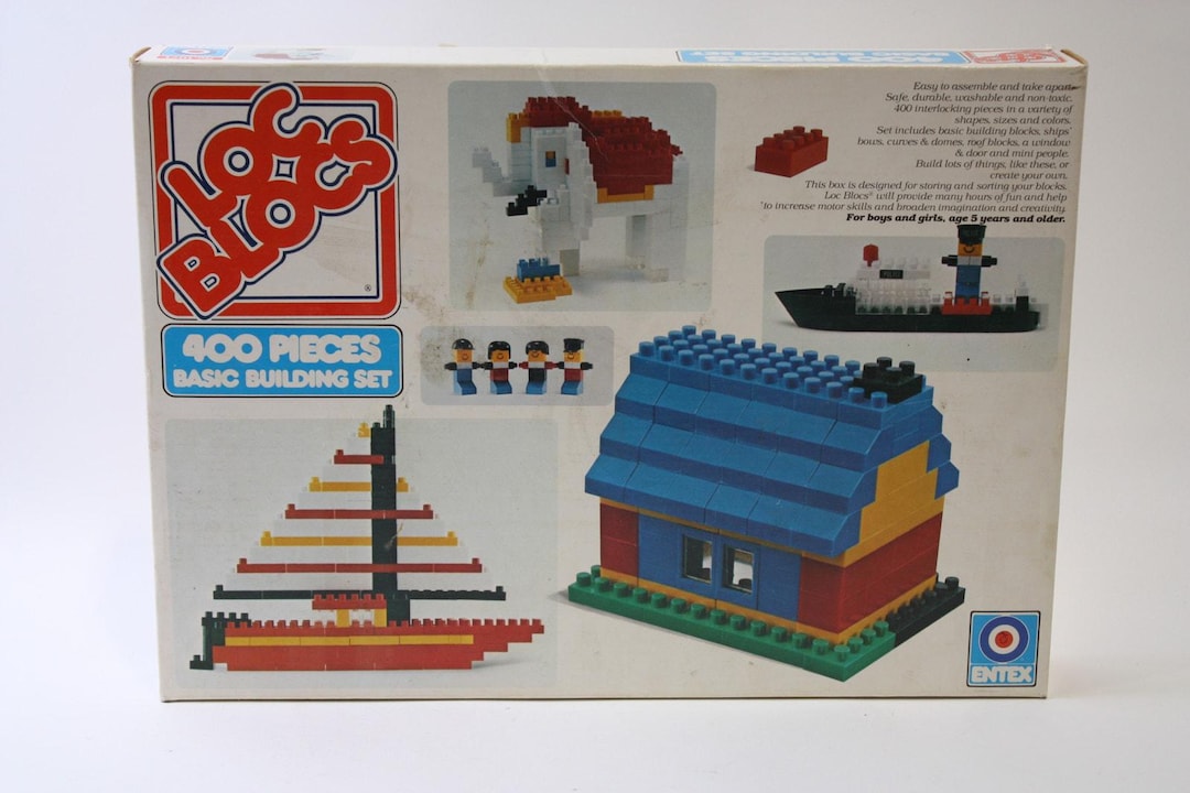 Loc Blocks, Basic Building Set, Construction, Toy, Entex, Vintage ...