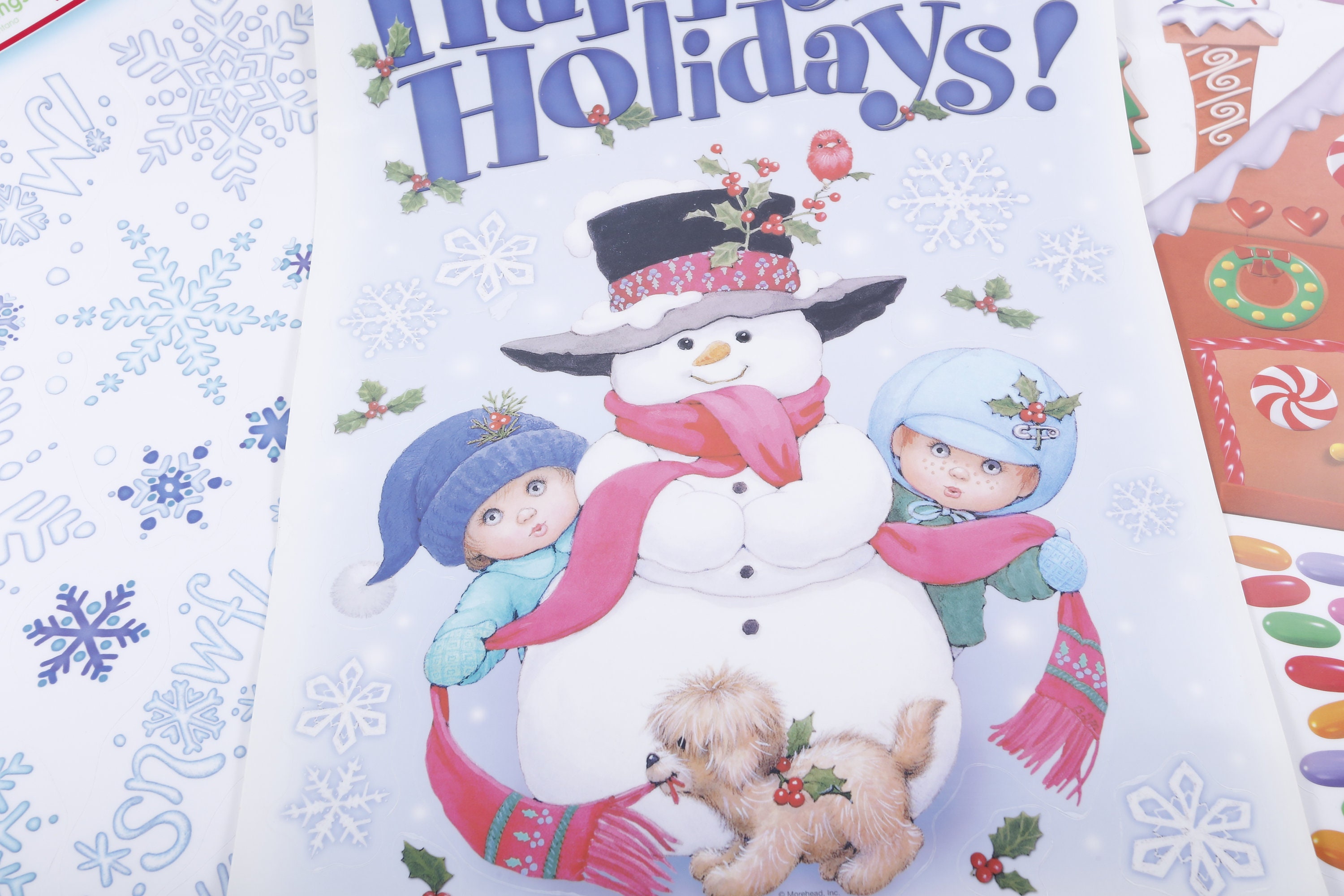 Ruth J Morehead Christmas Holidays Window Clings Winter | Etsy