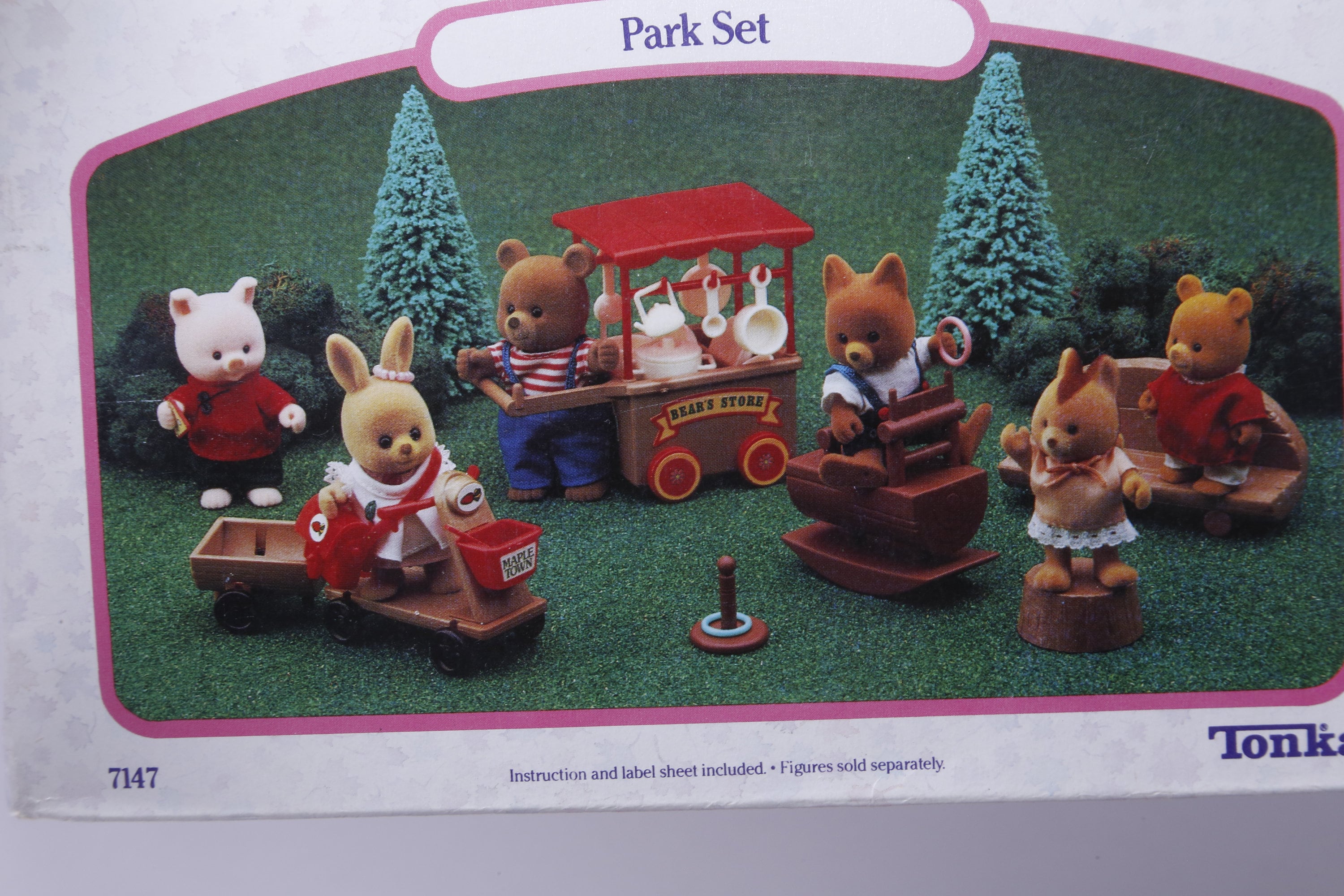 Tonka Maple Town Park Set Playset Canopy Cart Rocking - Etsy