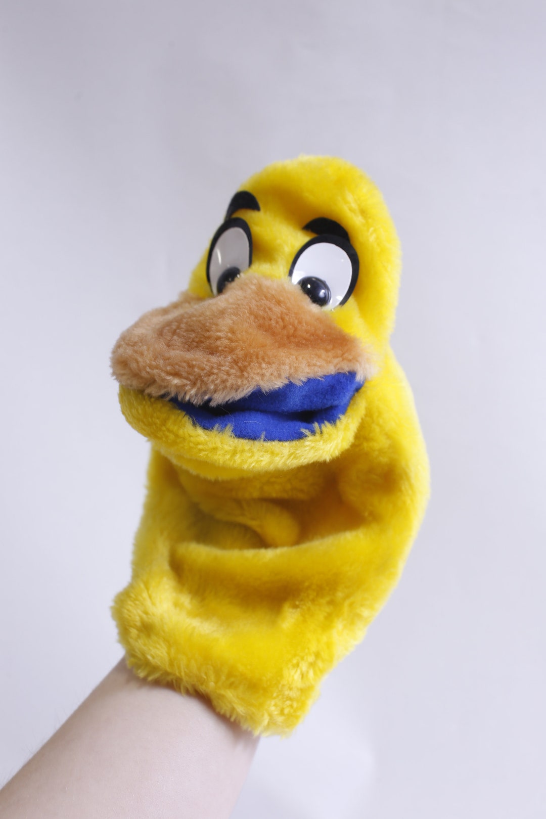 Duck, Hand Puppet, Yellow, Bird, 9", Soft Figure, Puppetry, Children ...