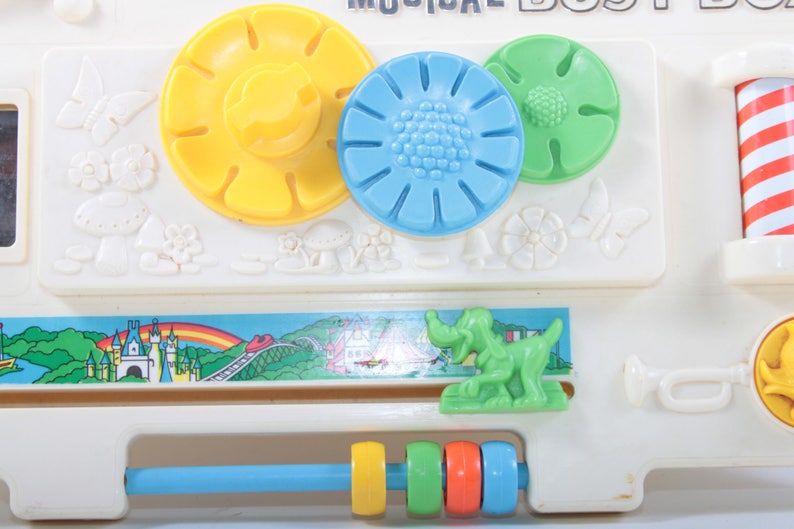 Disney Activity Baby Toy Gabriel Musical Busy Box Vintage Fun Activity ...