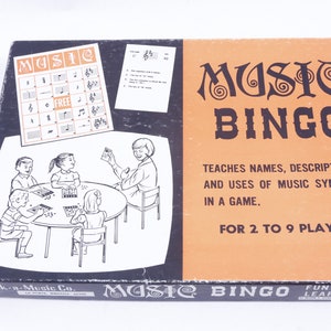 Music Bingo, Board Game, Dek-a-music, Education, Names, Descriptions ...