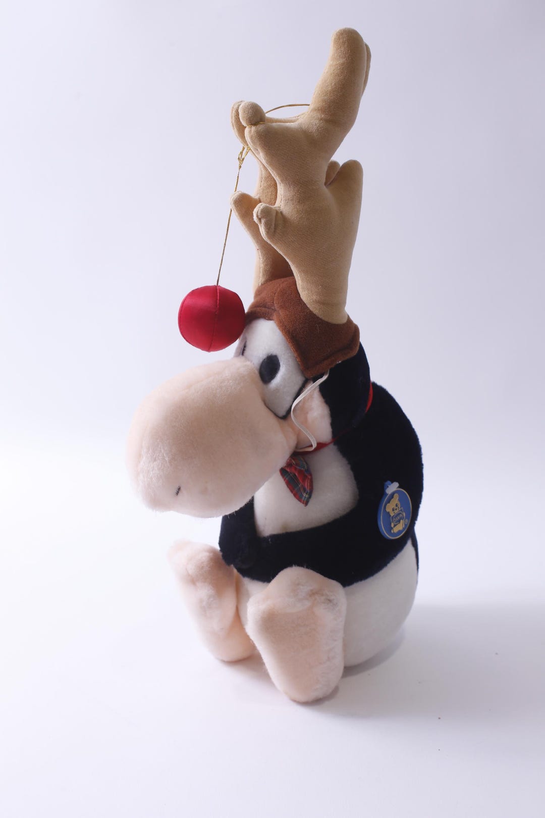 Opus the Penguin Wearing Reindeer Horns Hat, Plush, Dakin, Stuffed ...