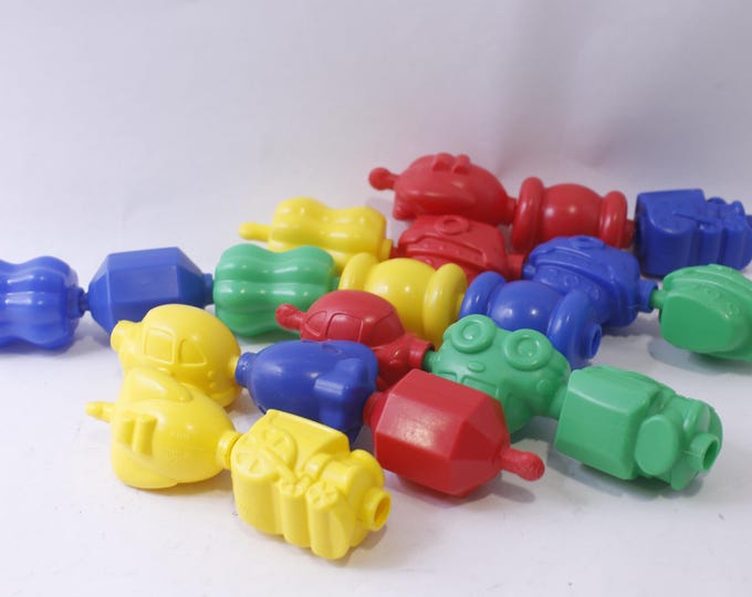 1980s Fisher-price, Snap-lock Beads, Interlocking, Colorful, Toddler ...