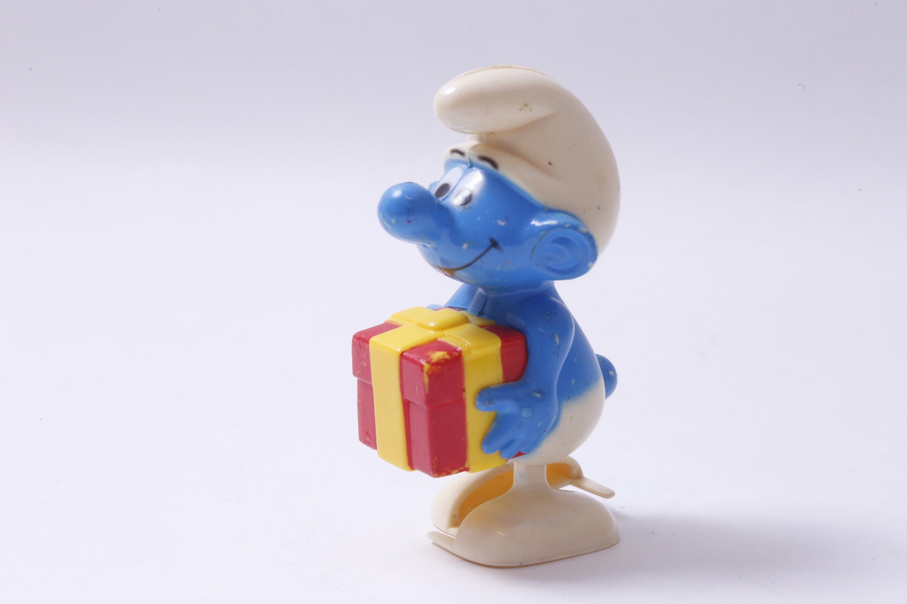 Smurf With Present Clockwork Toy Walking Figure 3 - Etsy