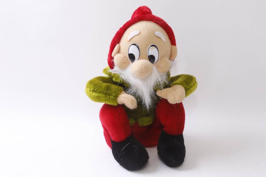 Joda Toys, Dwarf, Sitting, Red Cap, Vintage Plush, Soft, Toy, 11 ...