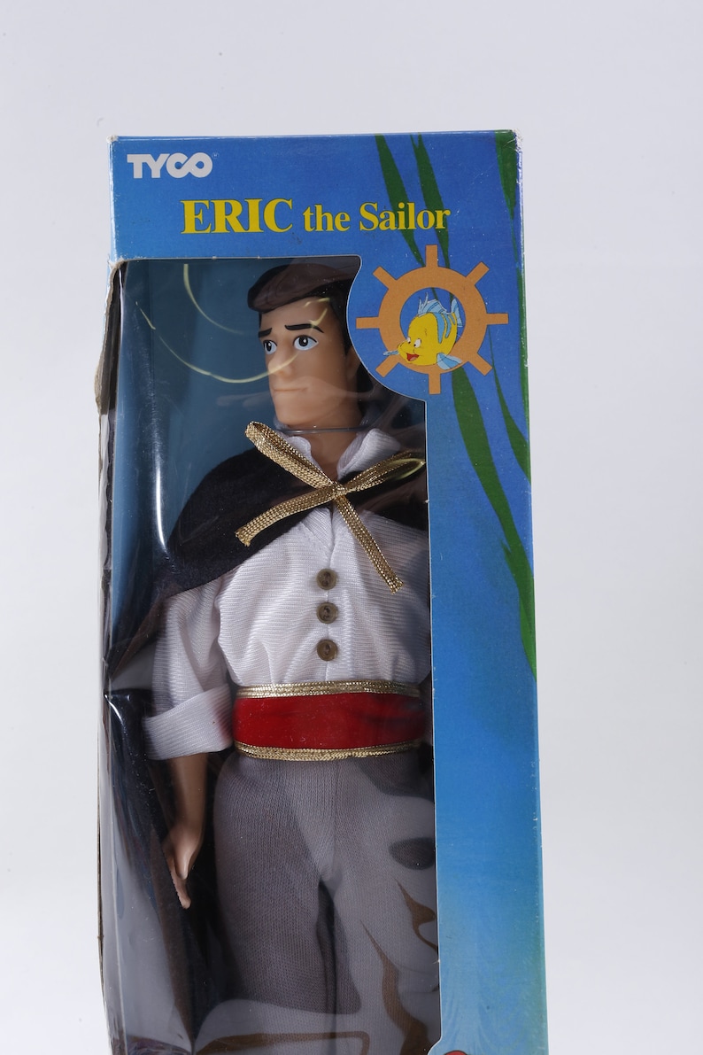 Vintage Disney's the Little Mermaid Price Eric Toy Doll Figure Tyco ...