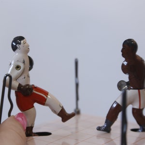 Slugger Champions, Biller, Tin, Wind up Toy, Boxing Ring, Repro, Rare ...