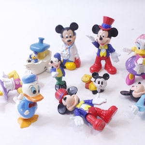 Disney Cartoon Characters, PVC Figurines, Toy Set, Mickey Mouse, Donald ...