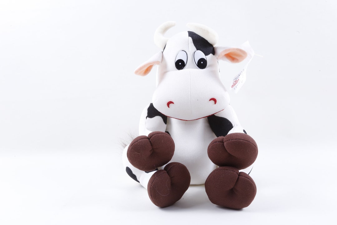 Kamar Rare Prototype Sample OOAK Hand Made Meadows Cow 1987 Soft Plush ...
