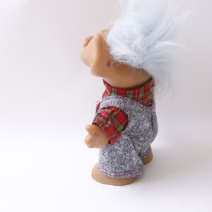 Wishnik, Troll, Large Doll, 8", Dressed, Blue Hair, Double Horseshoes ...