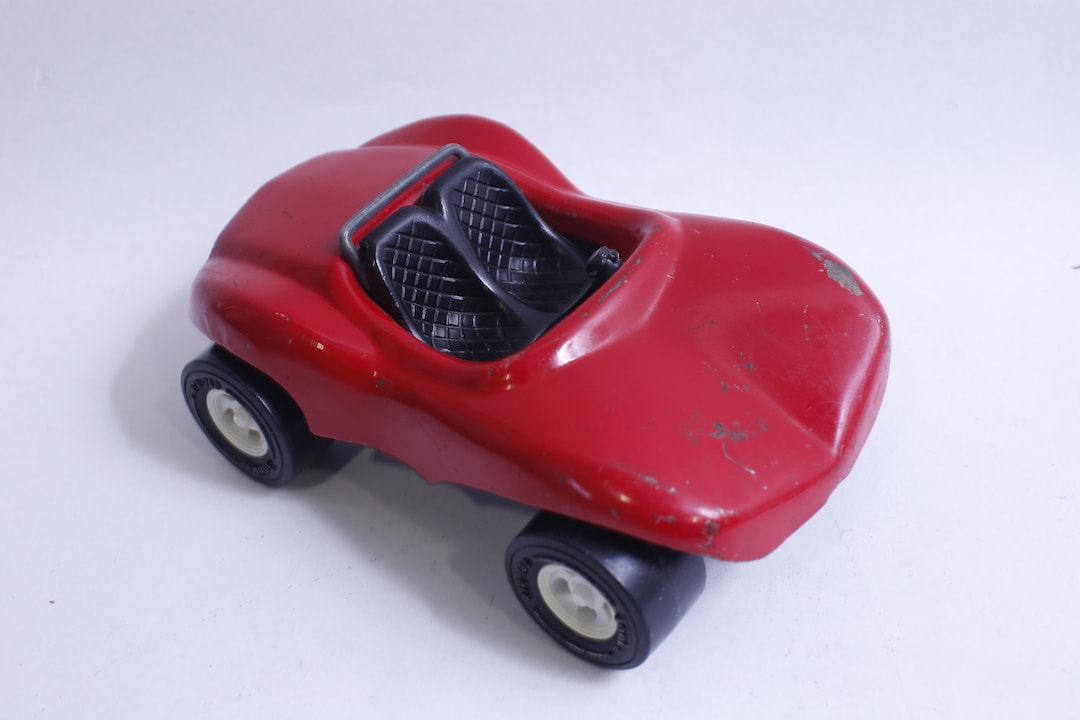 Tonka, Red Tin Car, 52790, Pressed Steel, Roadster, Coupe Car, Toy ...