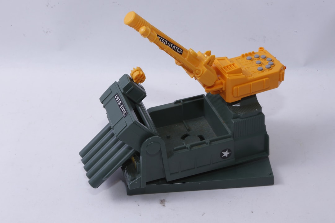 GI Joe, Fort America, Turret, 1992, Vehicle, Yellow Gun, Sonic Fighters ...