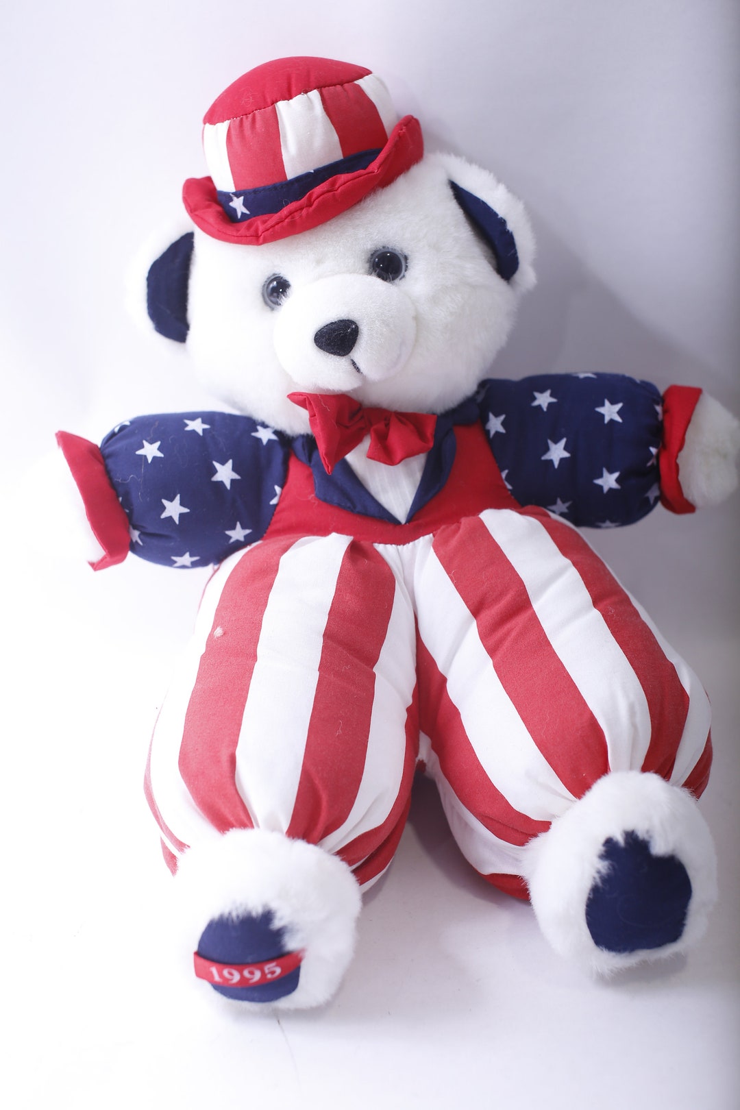 Dan Dee, Uncle Sam, Polar Bear, Plush, Patriotic, Liberty, Stars ...