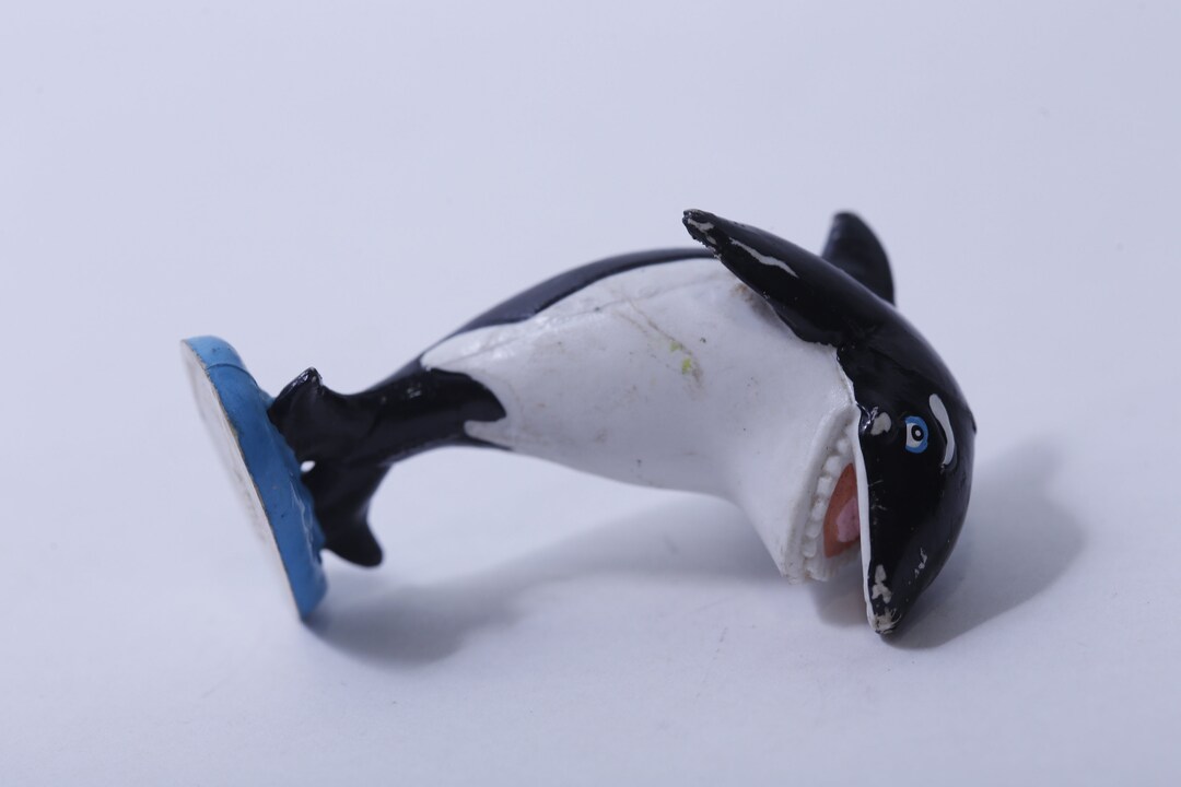 Willy, Orca, PVC Figure, Blue Stand, 2.5", Killer Whale, Animal, Free ...
