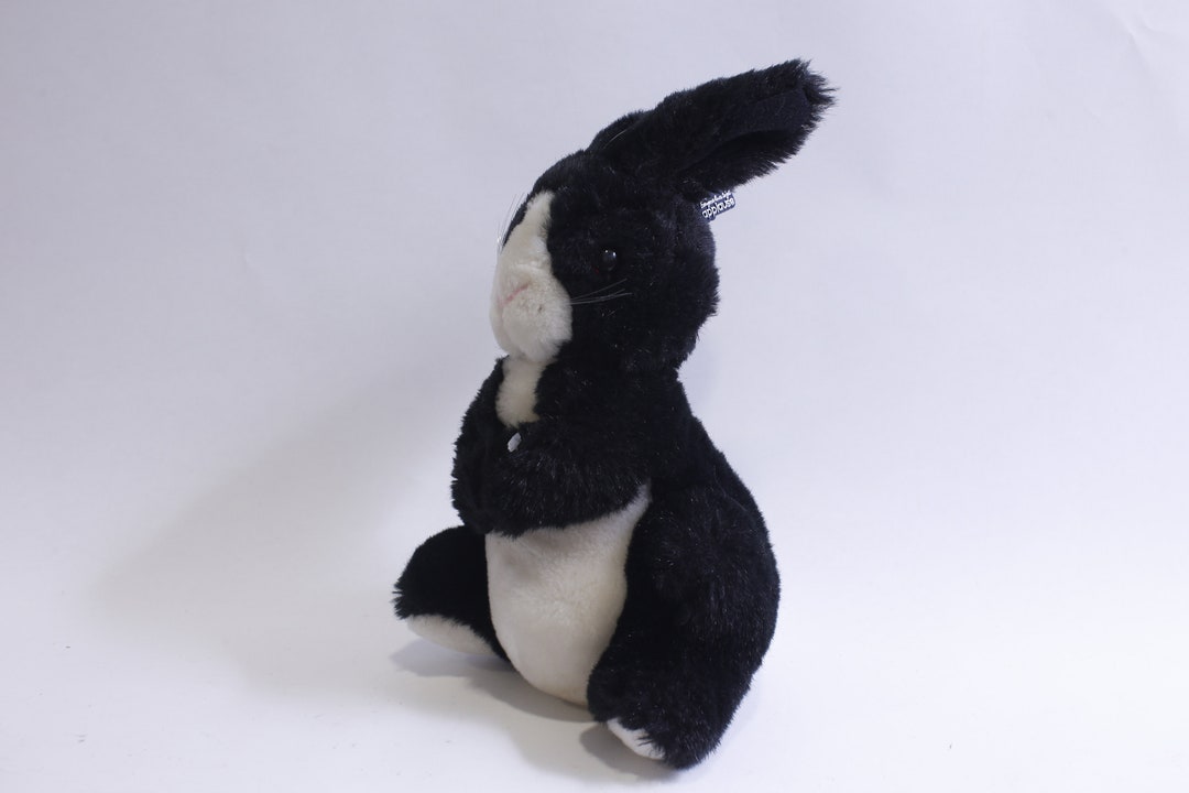 Applause Black Bunny Plush 11 Adorable Soft - Etsy