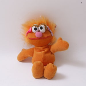 Sesame Street, Zoe, Cookie Monster, Orange, Plush, Soft, Toy, Figure ...